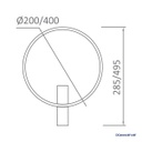Lámpara LED Decorativa de Pared (Aplique), DG60692W, 18W, 4000K Blanco ...